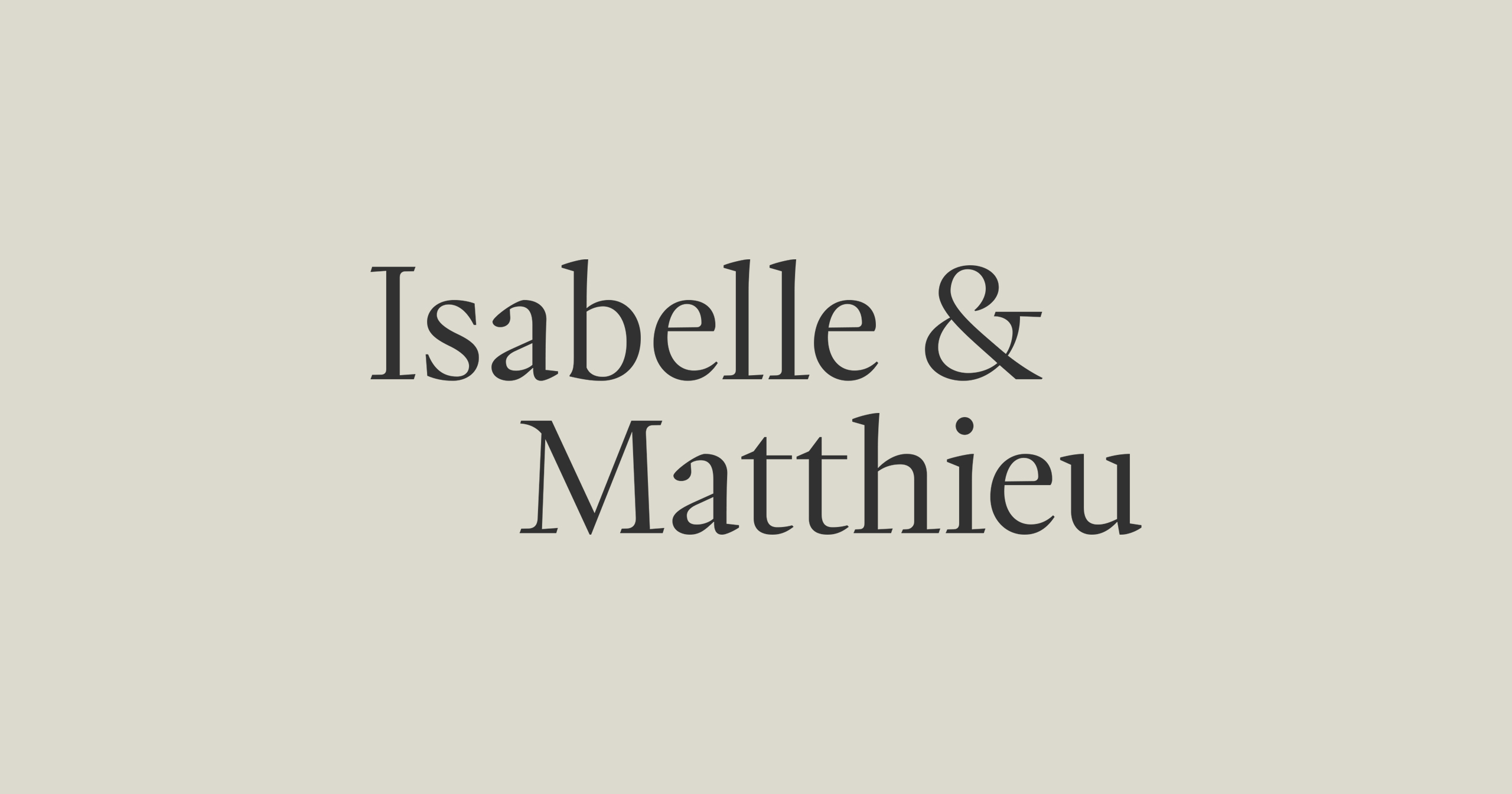 Mariage de Isabelle & Matthieu